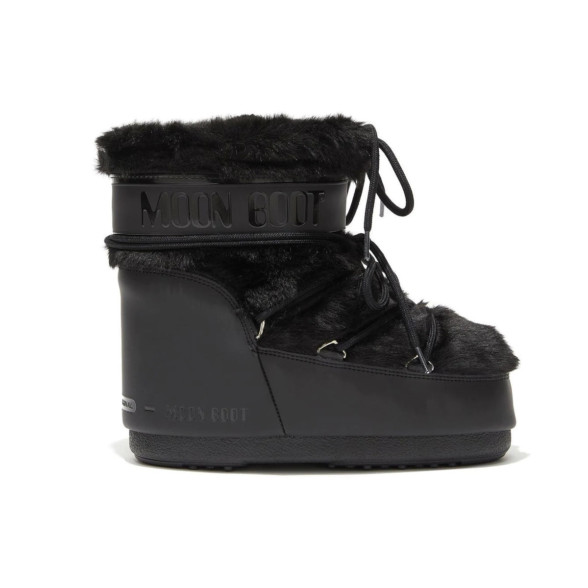 Moon Boot Icon Low Faux Fur Black – Mancini Store